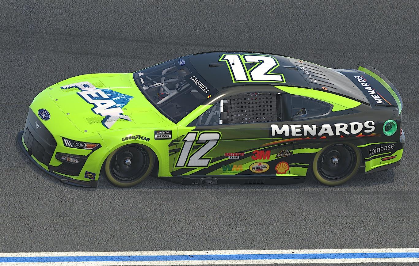 NASCAR NextGen Ford Mustang - PEAK & Menards by Chance Campbell ...