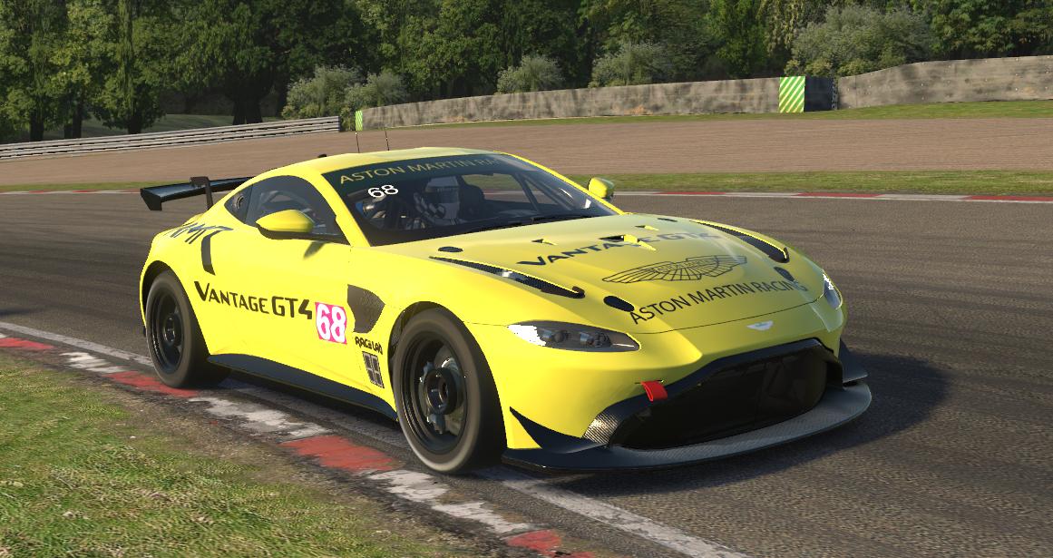 Yellow AMR ANZ Racelab livery by Mornay D. - Trading Paints