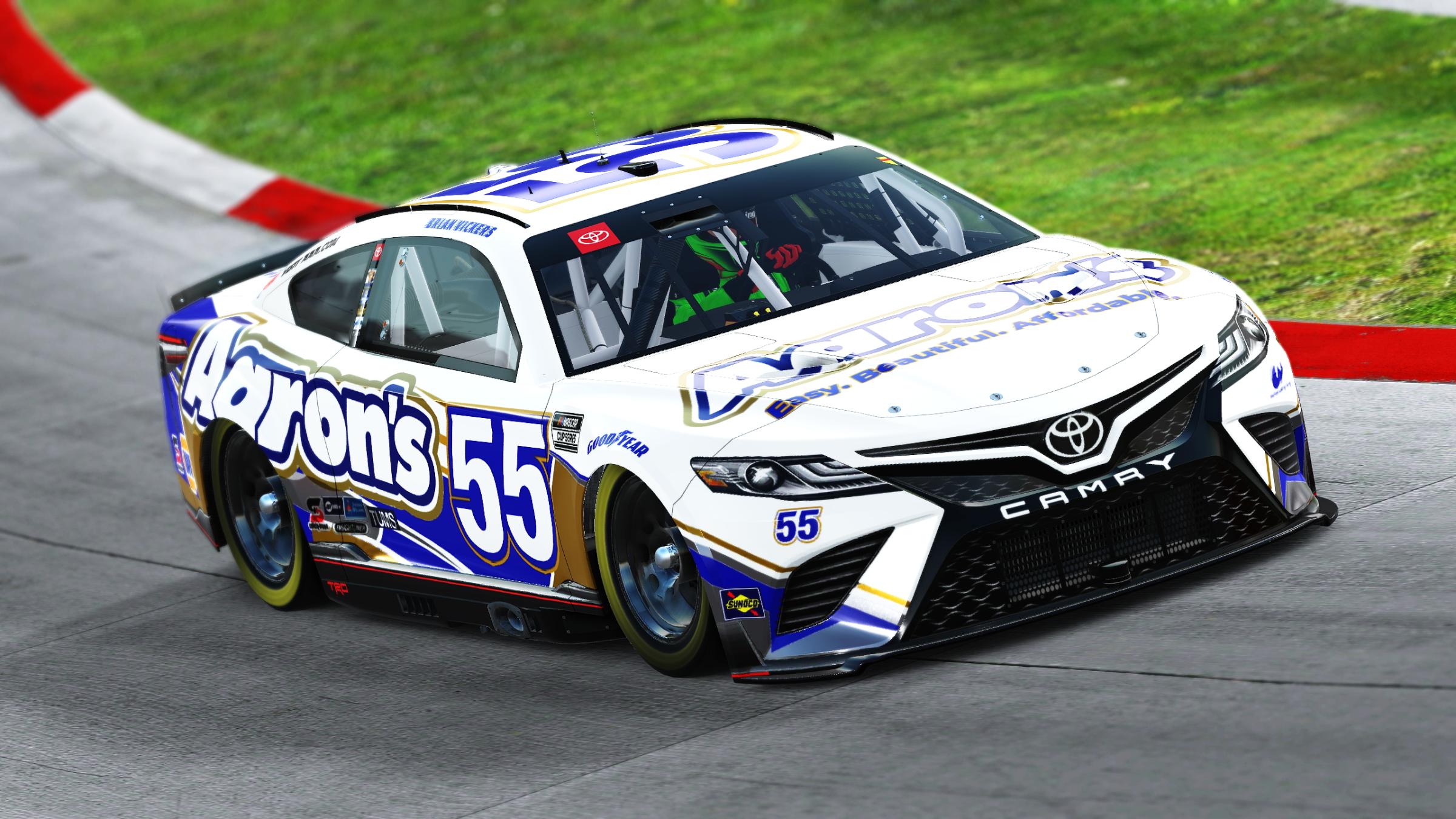 Brian Vickers 55 Aaroons MWR 2022 (Fictional) Camry (Numbered) by ...