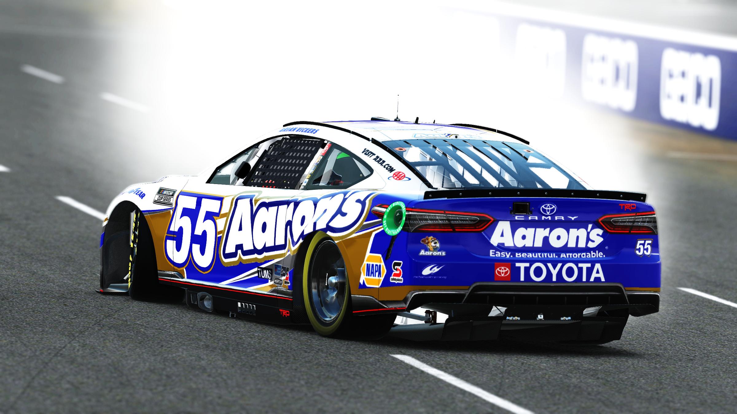 Brian Vickers 55 Aaroons MWR 2022 (Fictional) Camry (Numbered) by ...