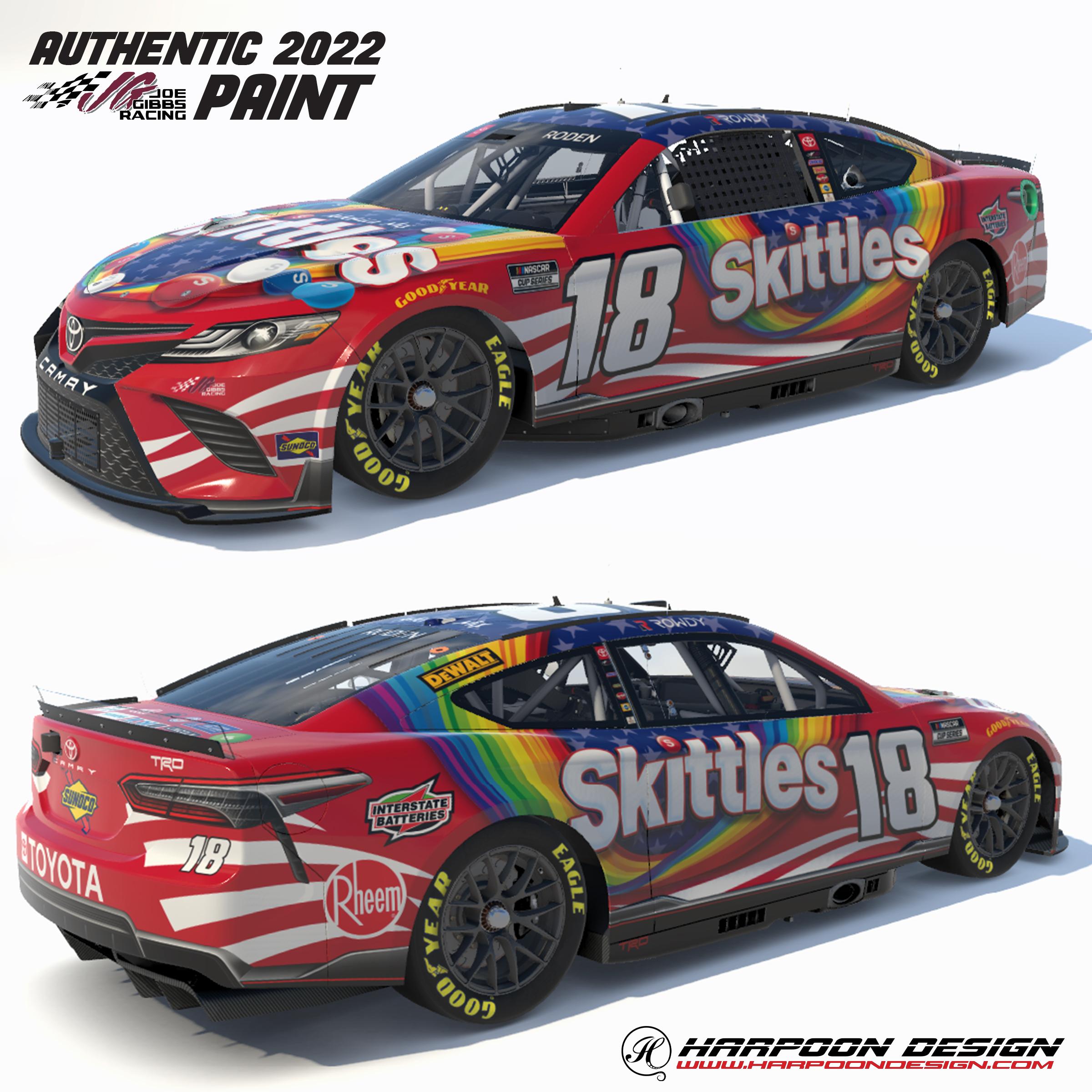 2022 Kyle Busch Skittles RWB Camry by Brantley Roden - Trading Paints