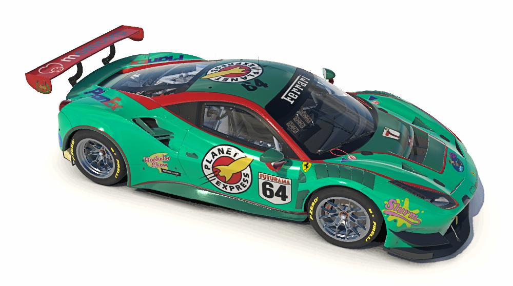 Ferrari 488 Evo Planet Express Theme by Martin Lanza - Trading Paints