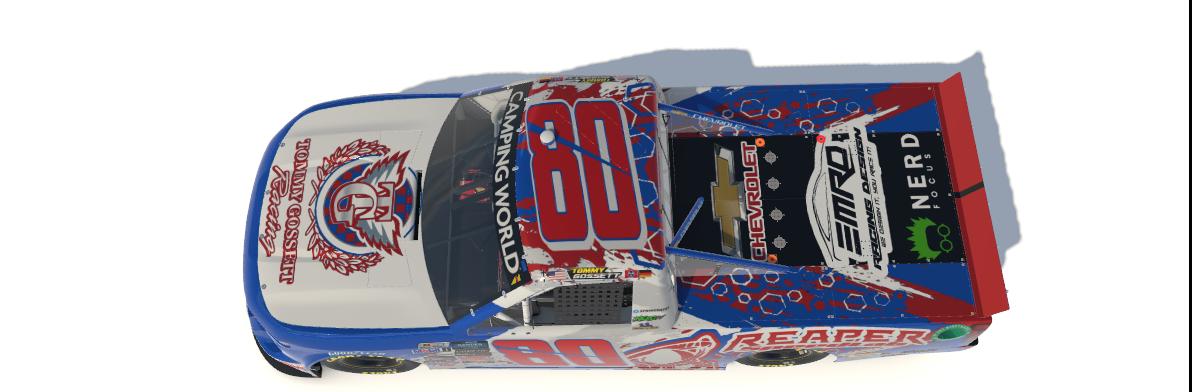 2022 #80 Tommy Gossett Reaper Speedlab Red White And Blue W/ Spec Map ...