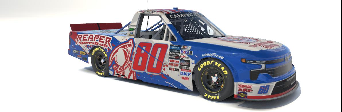 2022 #80 Tommy Gossett Reaper Speedlab Red White And Blue W/ Spec Map ...