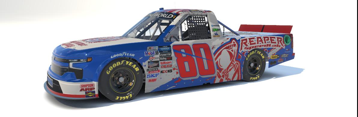 2022 #80 Tommy Gossett Reaper Speedlab Red White And Blue W/ Spec Map ...