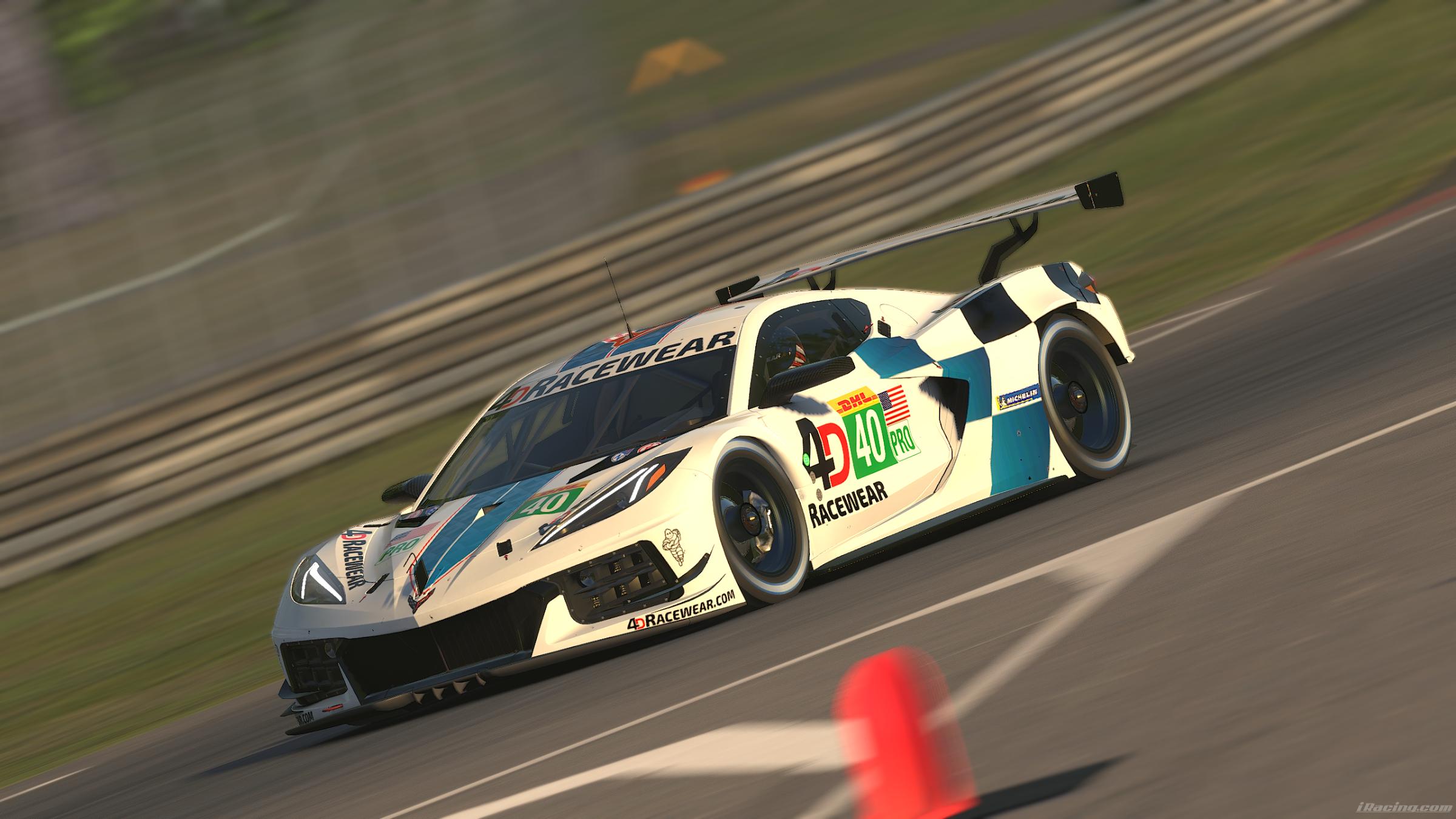 4D Racewear .com C8R White by Jim H. - Trading Paints