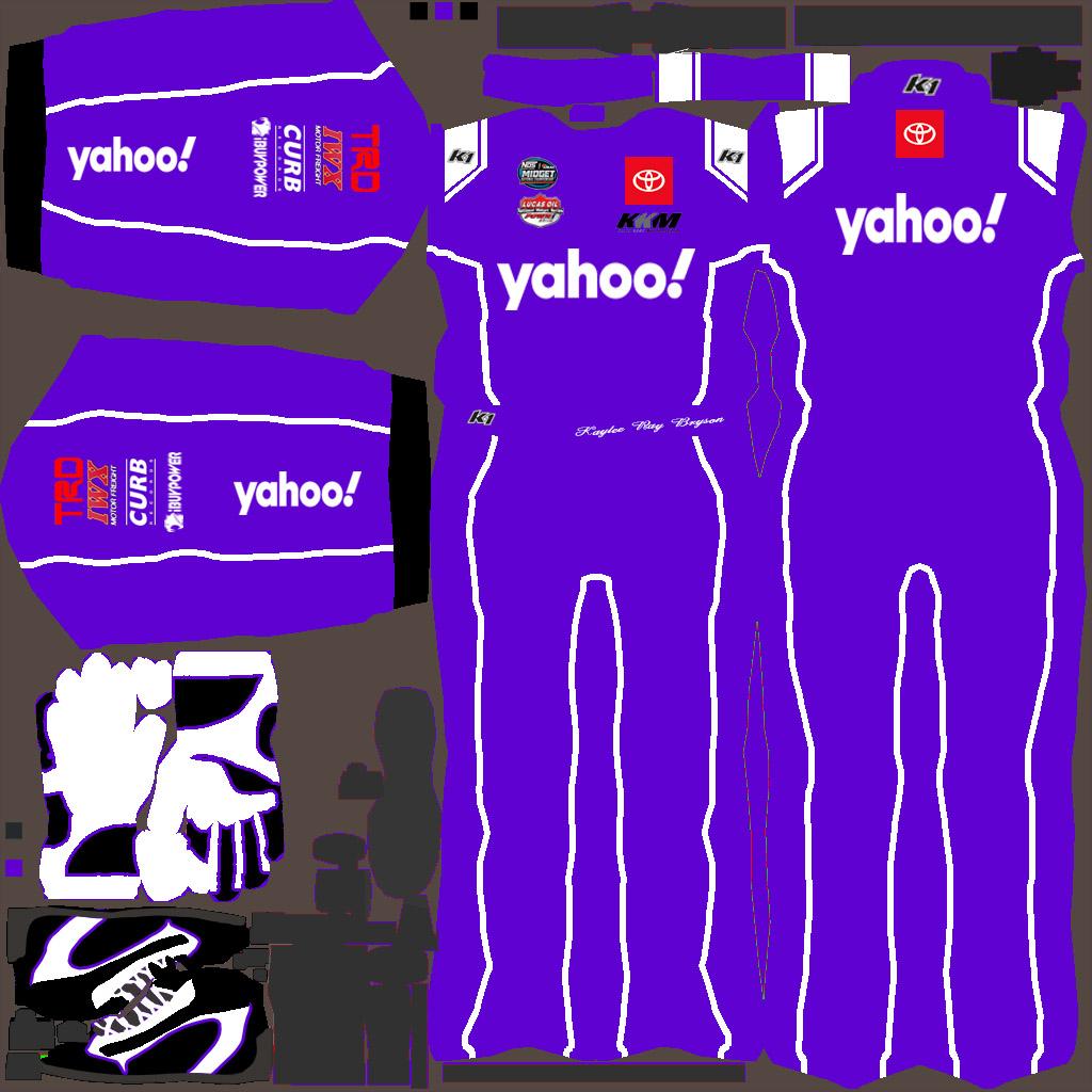 KAYLEE BRYSON YAHOO K1 Driver Suit by Dylan Martens - Trading Paints