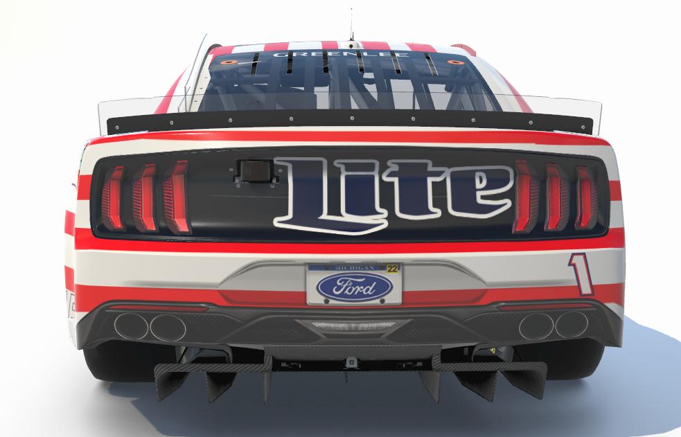 Miller Lite Ford Mustang (Inspired by Trackhouses Jockey Scheme) by ...