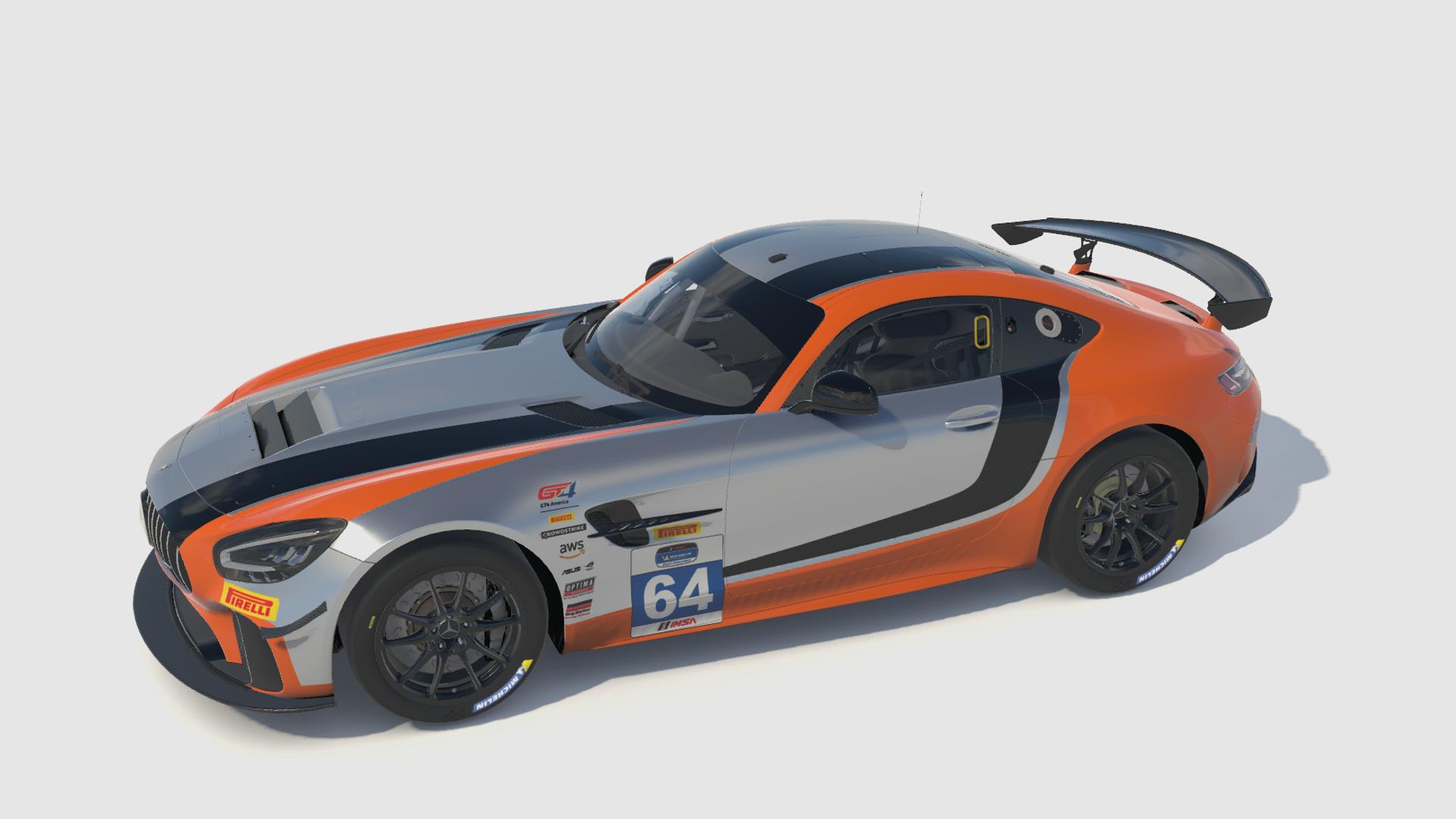 2022 Conquest Racing (Orange) | GT4 America by Dakota D. - Trading Paints