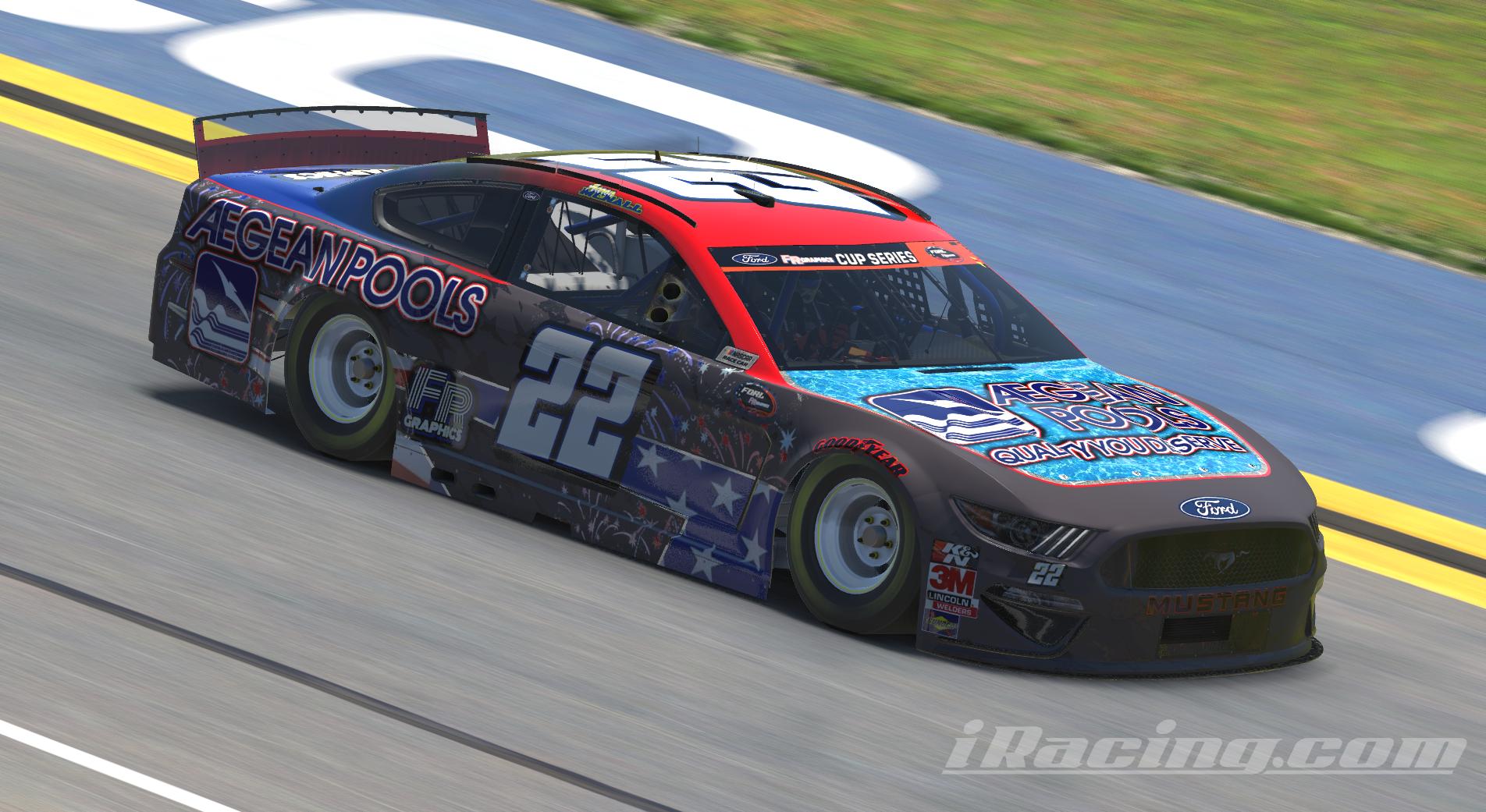 Aaron McNall 2022 FORL Patriotic Gen 6 Cup Series Ford Mustang by Manix ...