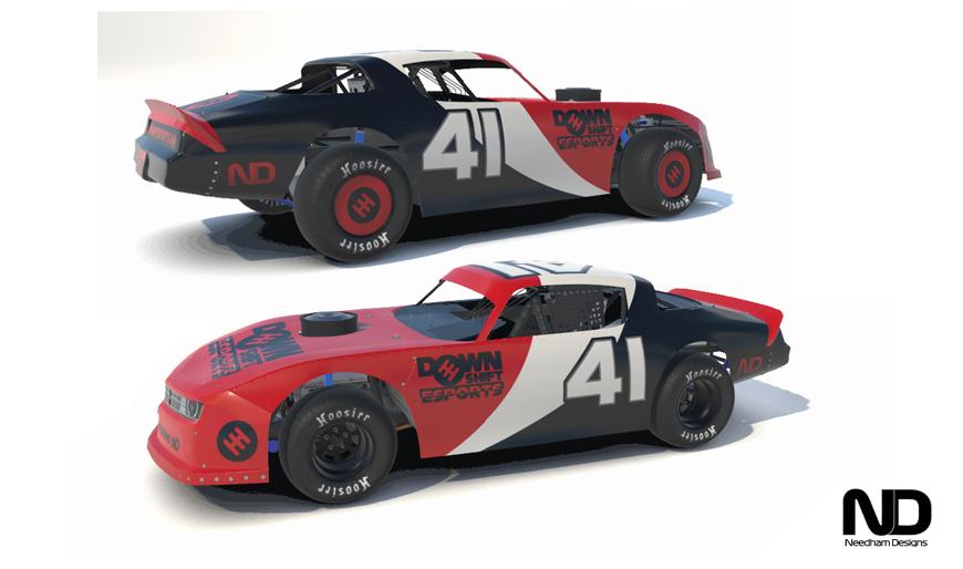 Downshift Esports Dirt Street Stock RED Livery by Chris N. - Trading Paints