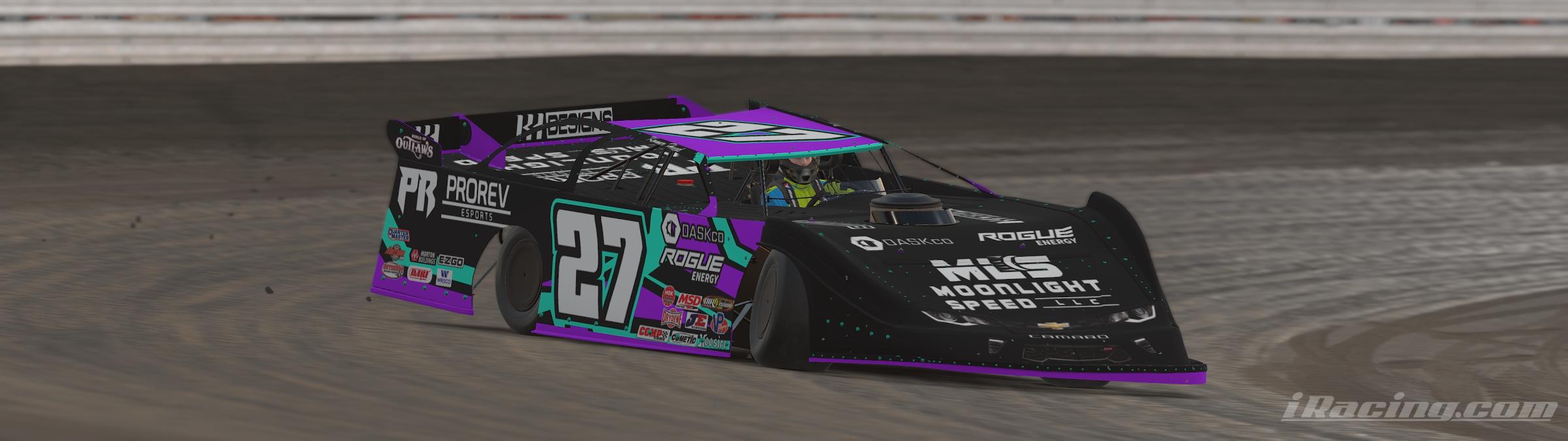 Moonlight-ProRev 2022 Dirt Late Model by Konner Hazel - Trading Paints
