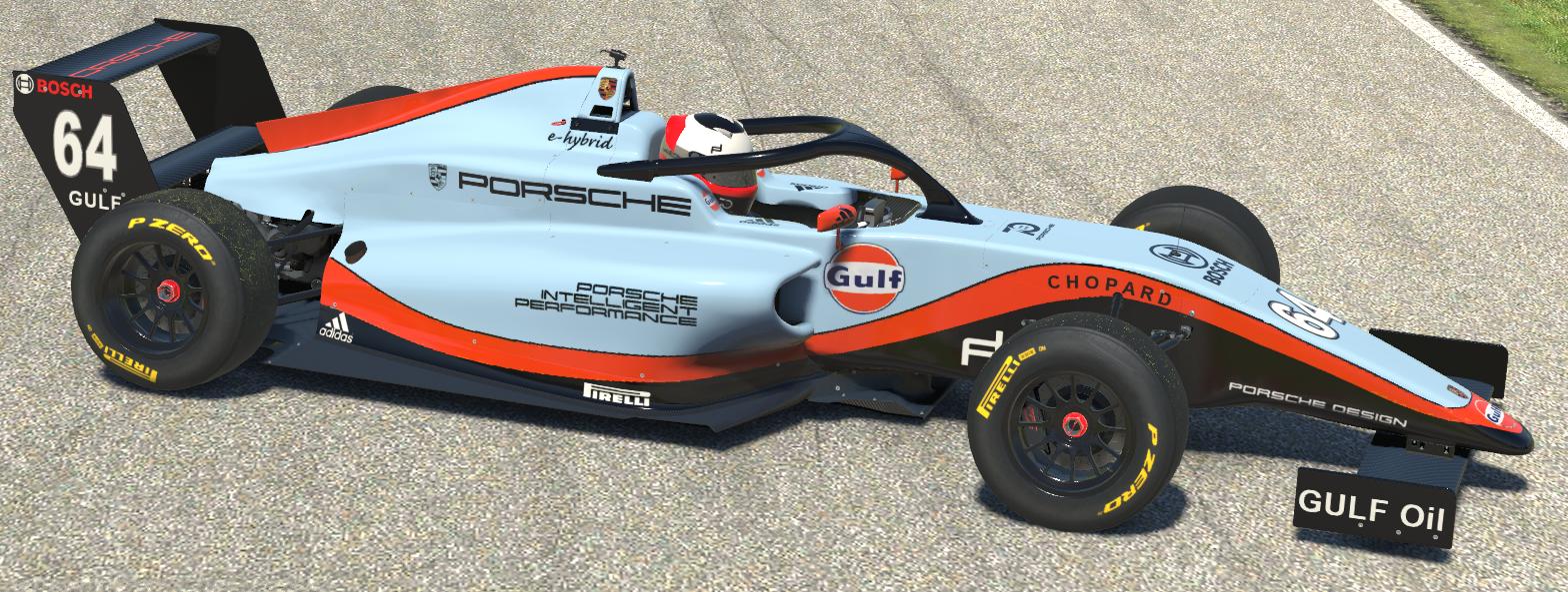 Porsche Formula 1 Gulf Tribute by Jeff Gardiner - Trading Paints