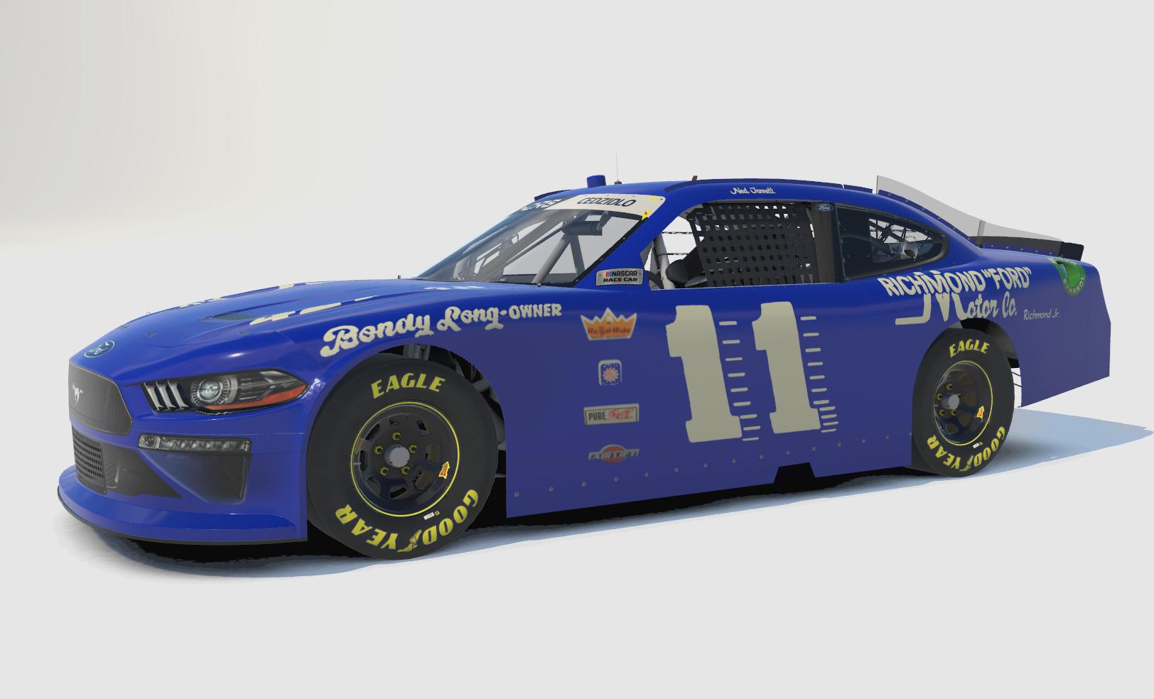 Ned Jarrett Richmond Ford Throwback NASCAR Xfinity Ford Mustang by ...