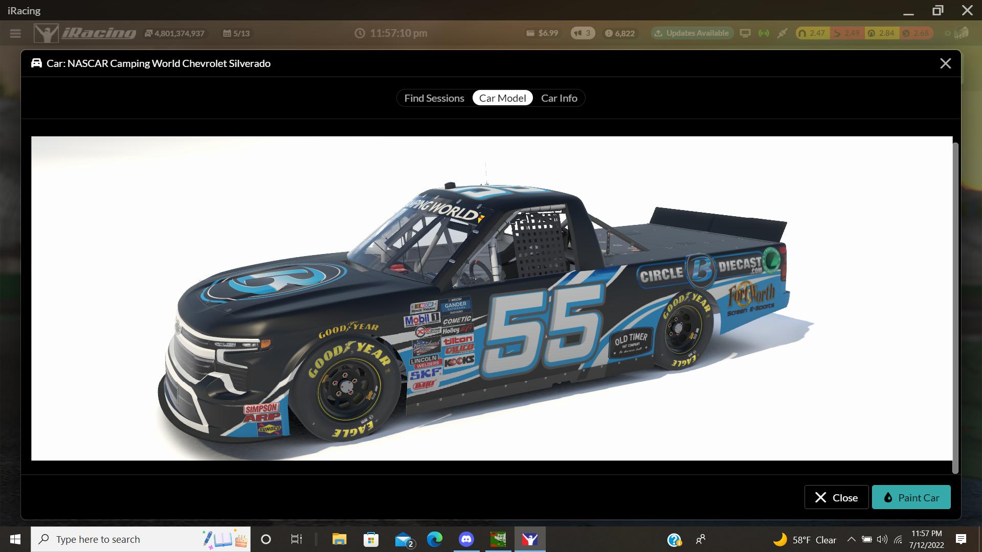 CircleB BluBK No Contigs by Nathan Estep - Trading Paints