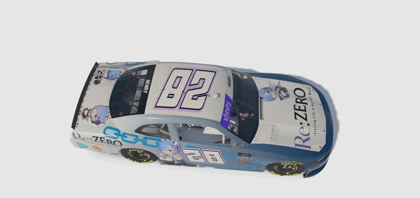 Re:zero Rem Nascar Xfinity Chevrolet by Chauncey Henry Jr - Trading Paints