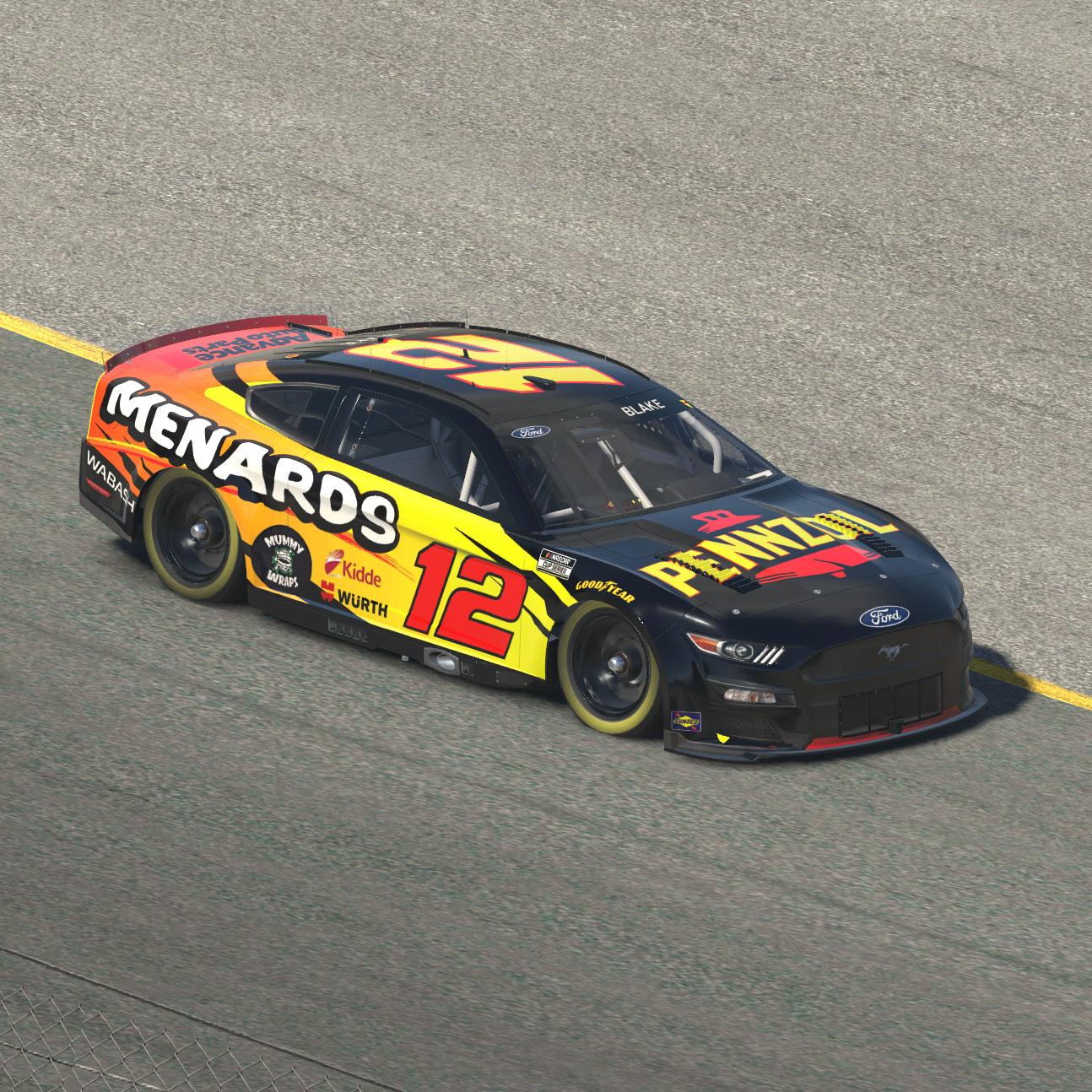 Ryan Blaney Custom Paint Scheme by Charles Blake - Trading Paints