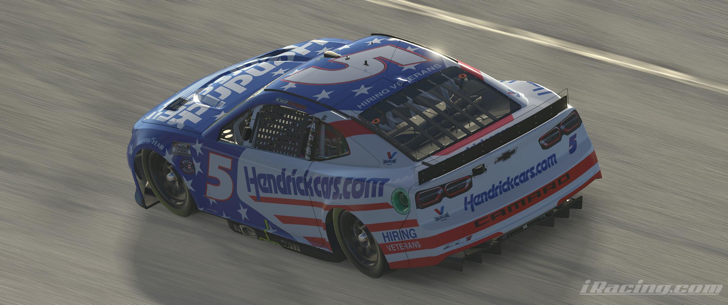 Kyle Larson Hendrickcars.com Patriotic Chevrolet Camaro ZL1 by Joe ...