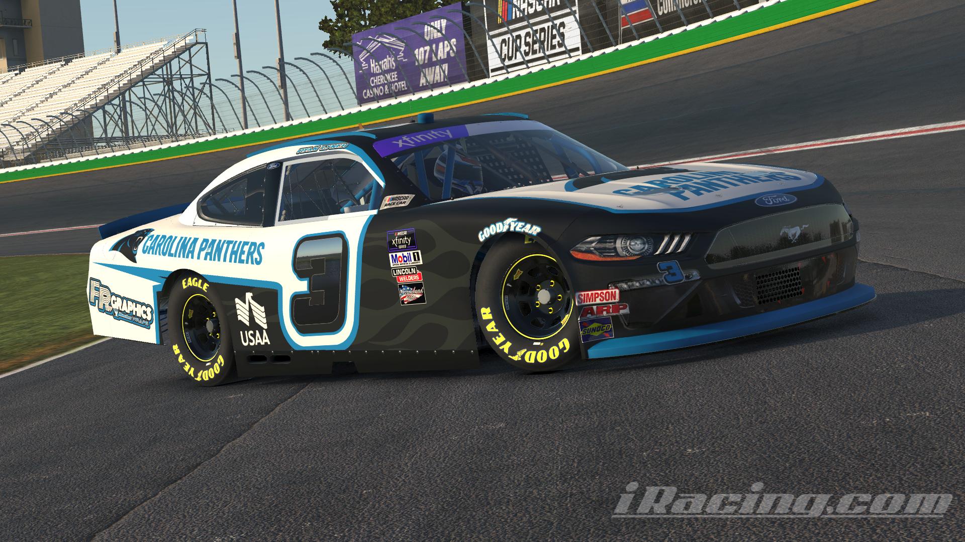 Ryan Lynch 2022 Carolina Panthers Xfinity Ford Mustang by Manix ...
