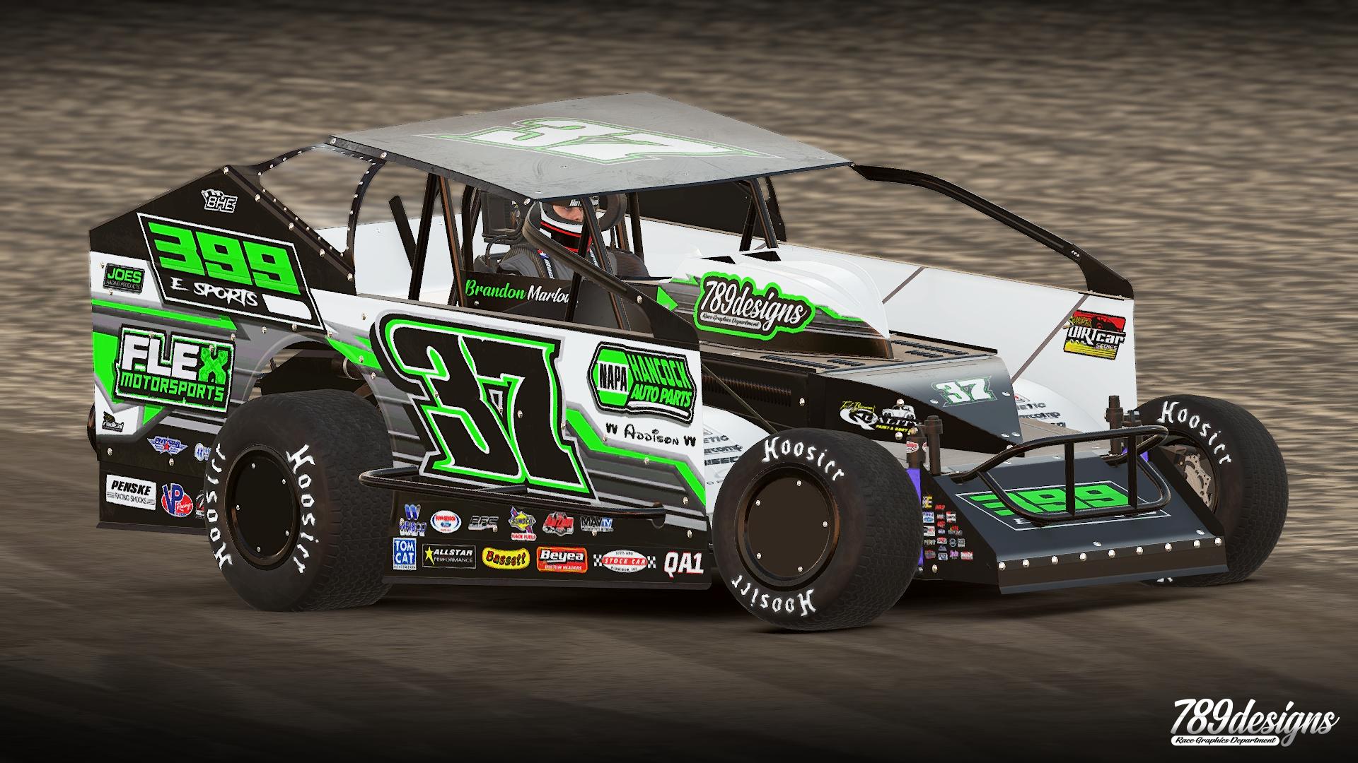 Brandon Marlow Big Block Modified by Garrett Marshall - Trading Paints