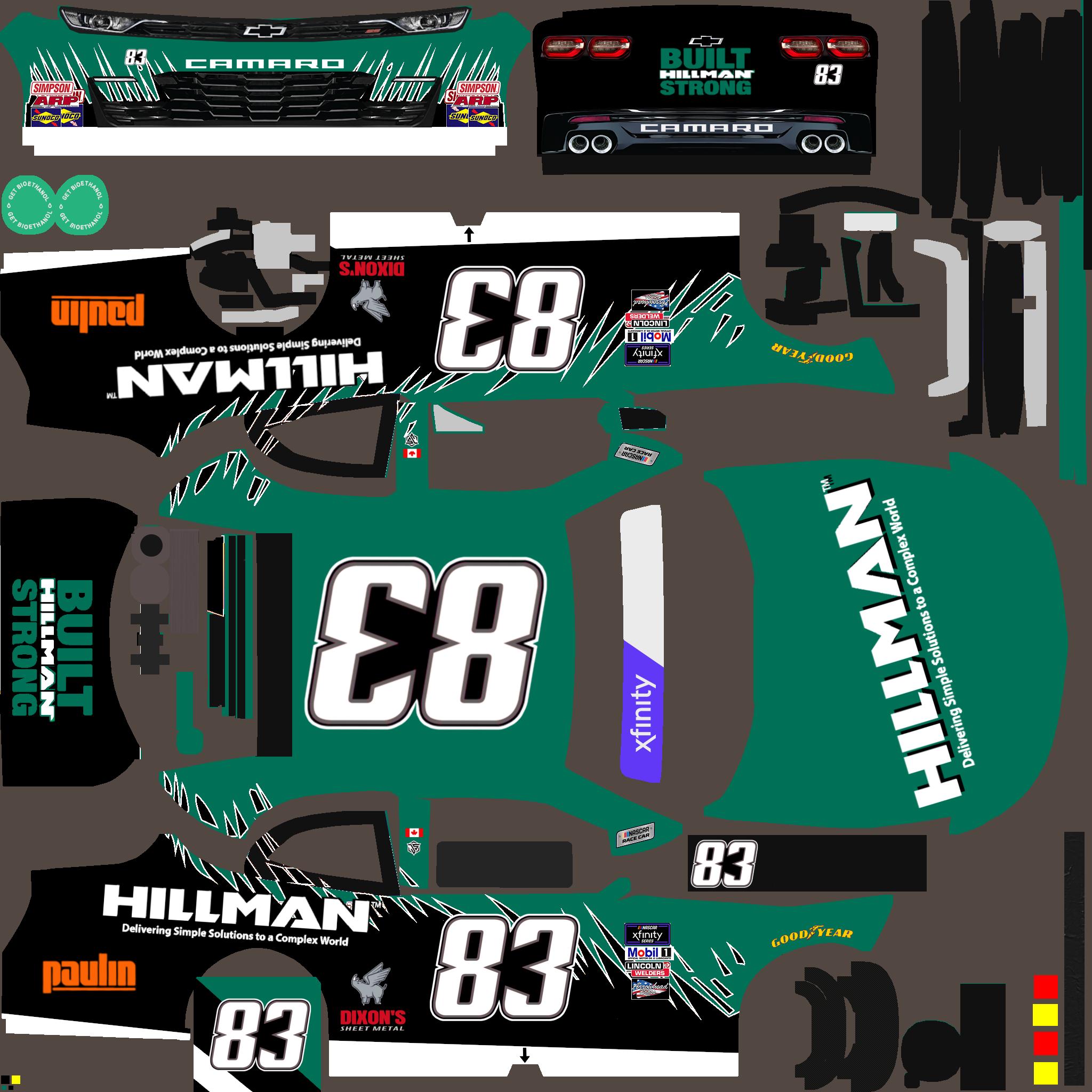 #83 Hillman chevy by Jordan S. - Trading Paints