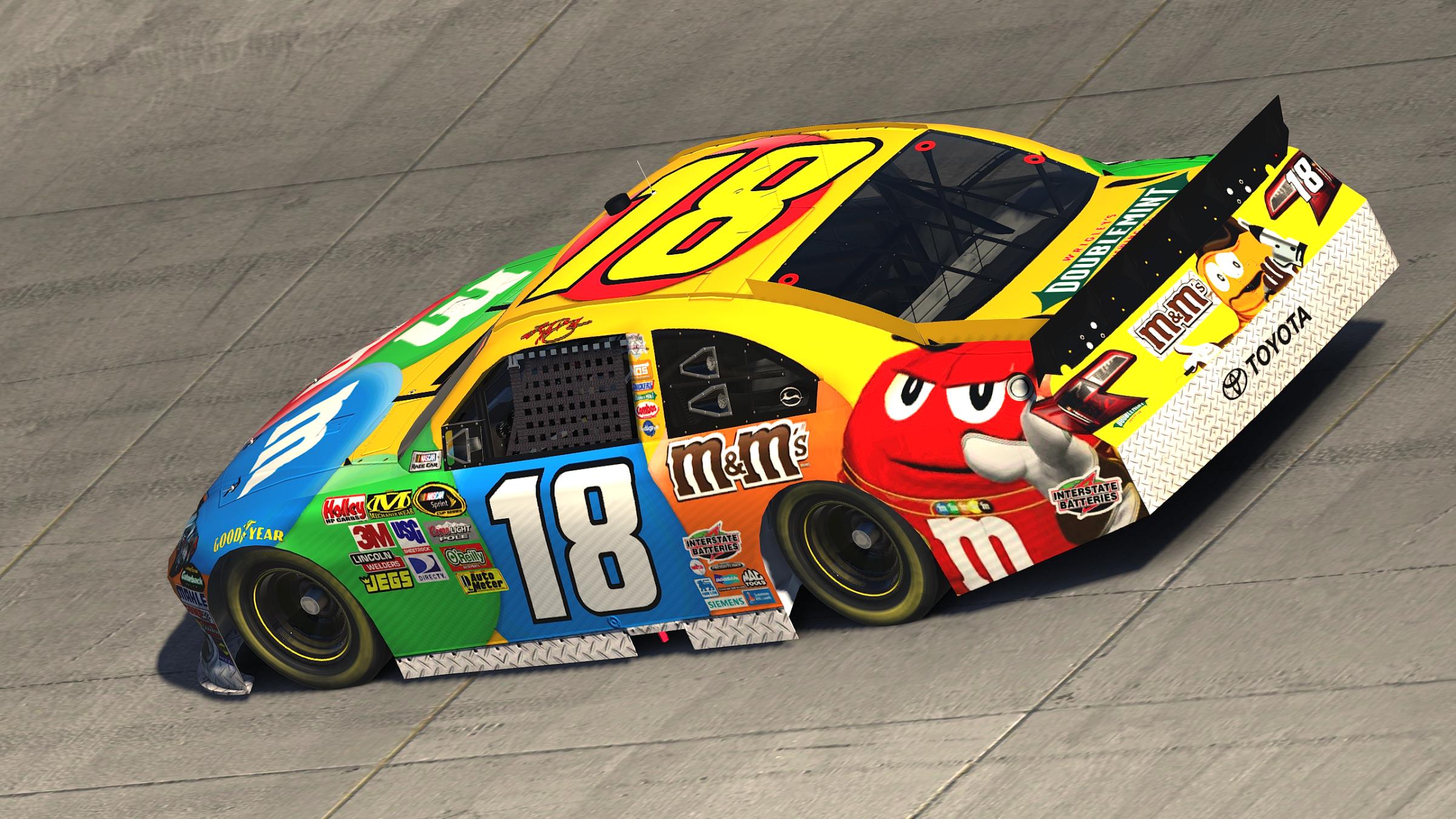 Kyle Busch 2011 M&Ms #18 Camry by Aledam Contreras - Trading Paints