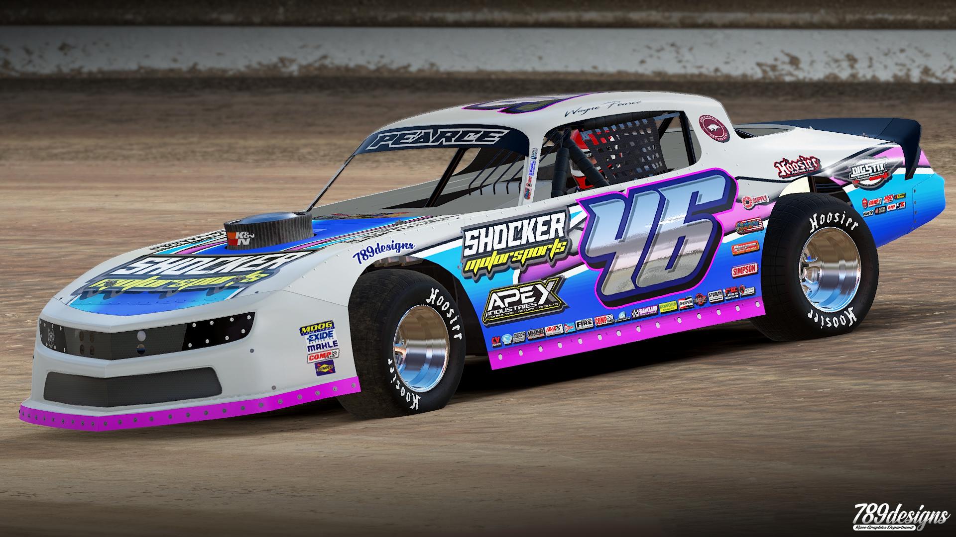 Wayne Pearce Dirt Street Stock v2 by Garrett Marshall - Trading Paints
