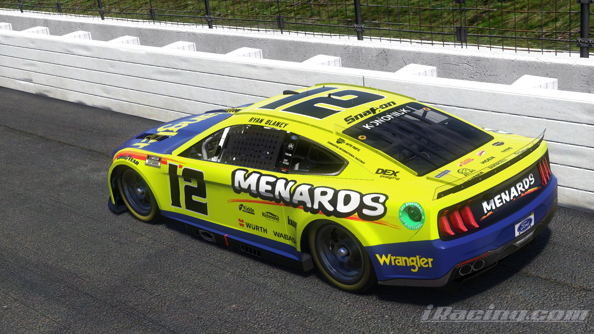 2022 Ryan Blaney - Wrangler/Menards | All-Star Winner Paint scheme ...