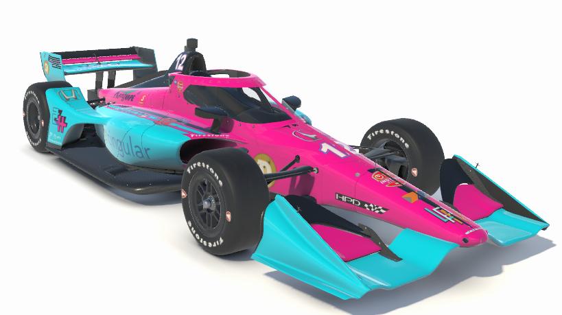 2H Indycar Dallara IR18 Pink Base by Jacob Hilliker - Trading Paints