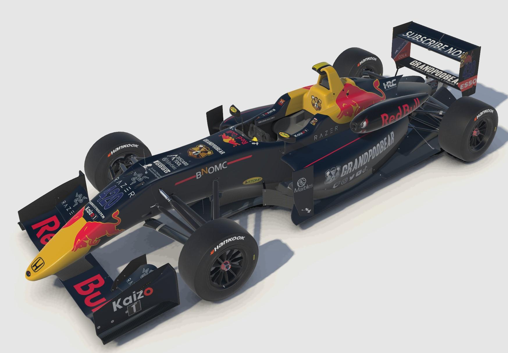 GrandPooBear Dallara F3 RedBull F1 livery by Derek Gilray - Trading Paints