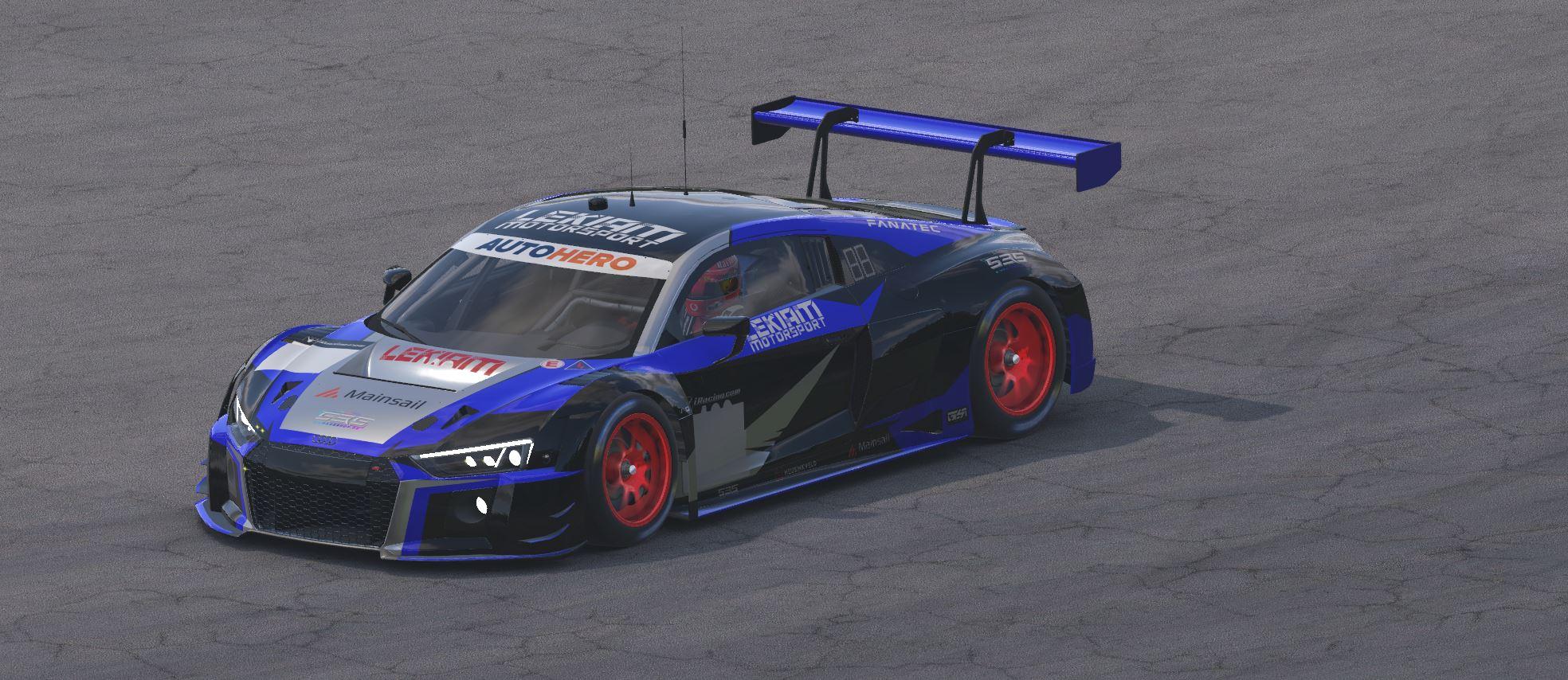 Audi R8 GT3 Lekiam dunkelblau by Rico Wurl - Trading Paints