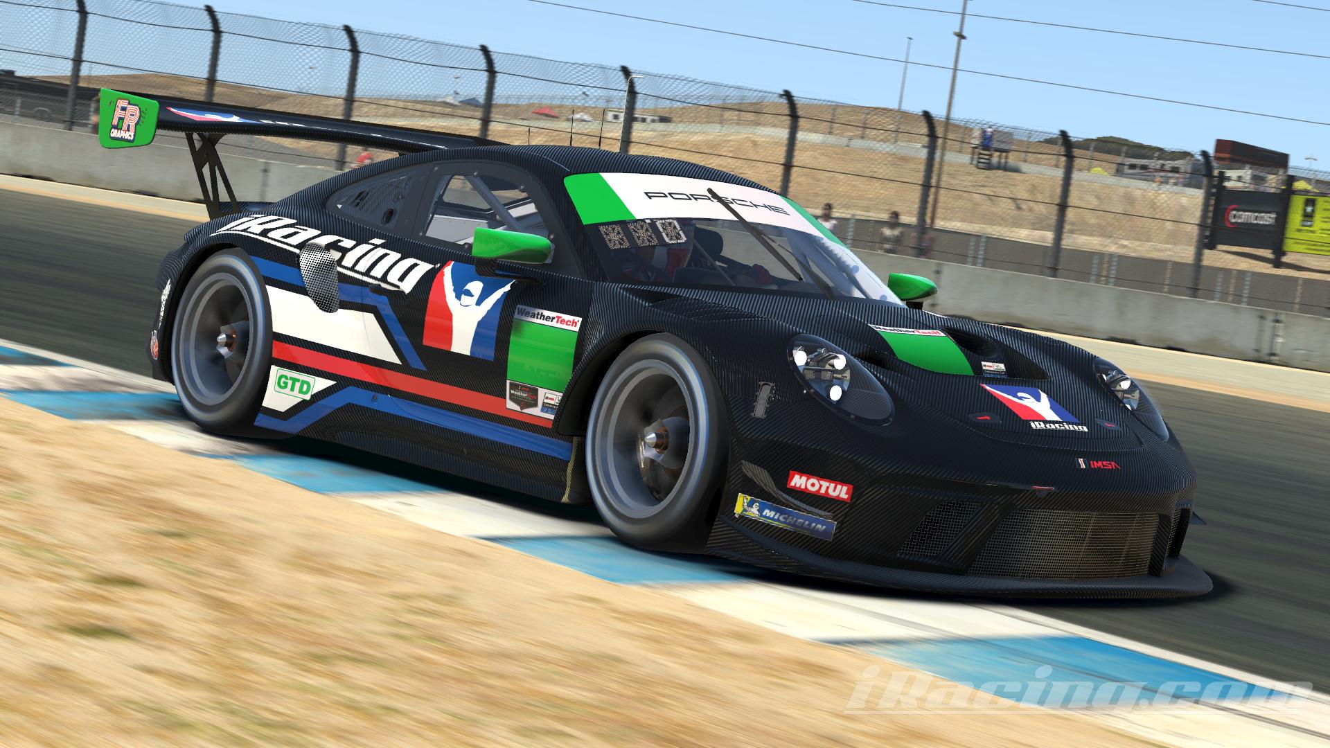 Carbon iRacing Porsche 911 GT3 R IMSA by Jason Furqueron - Trading Paints