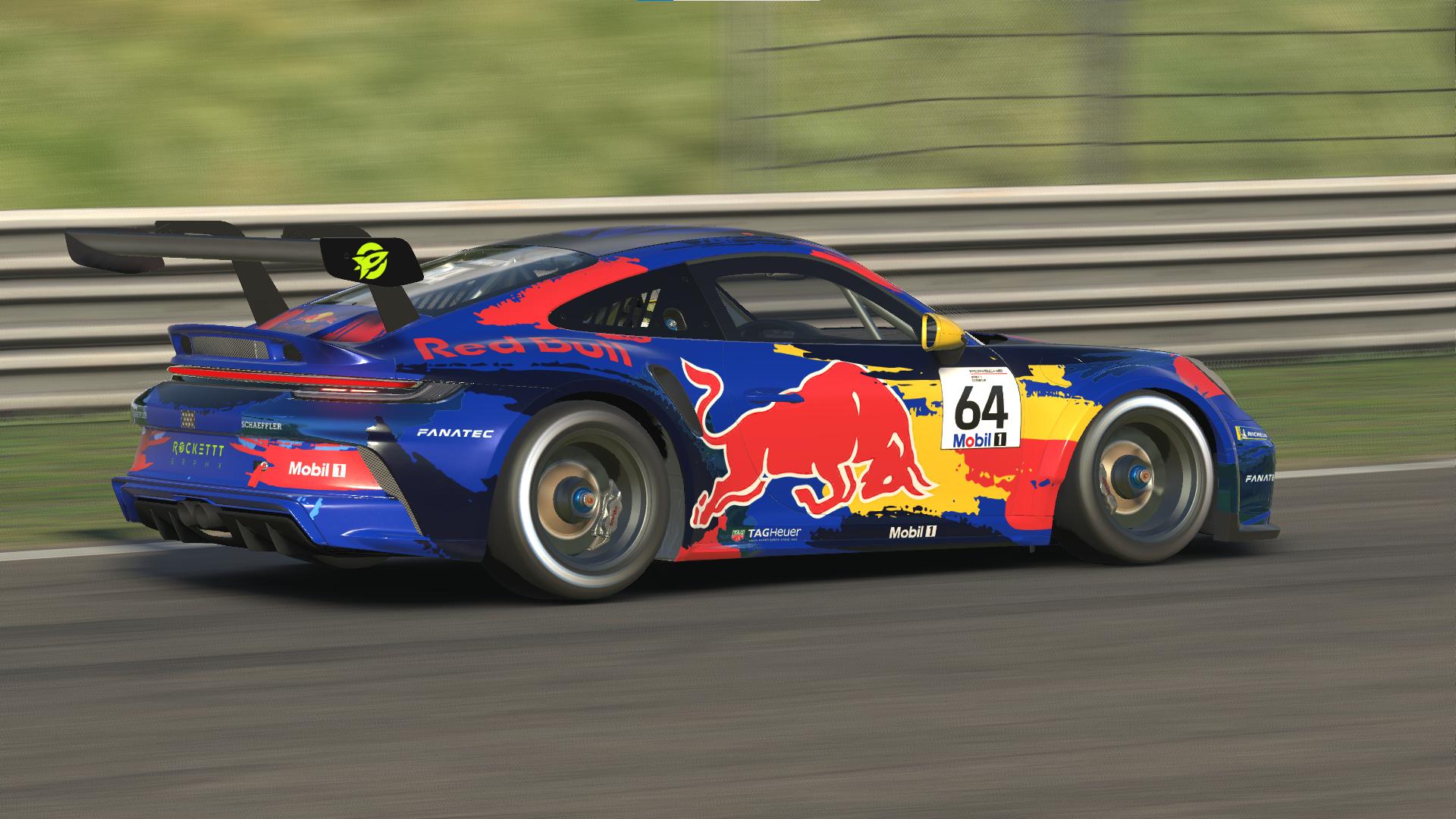 Porsche GT3 Cup 992 RedBull rockettt grphx by Nazar Khrushch - Trading ...