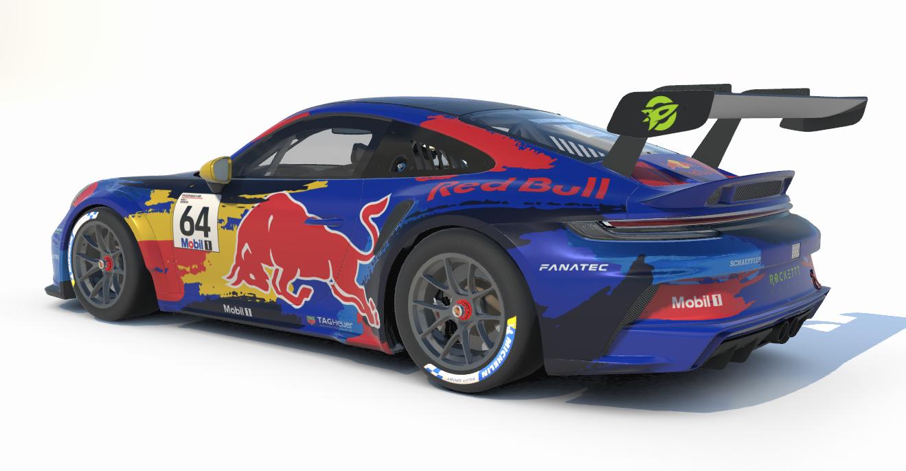 Porsche GT3 Cup 992 RedBull rockettt grphx by Nazar Khrushch - Trading ...