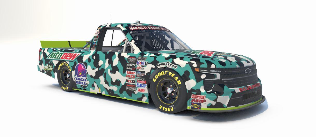 Mtn Dew Baja Blast Camo 6 Jdj Motorsports Silverado By Domenic Previte
