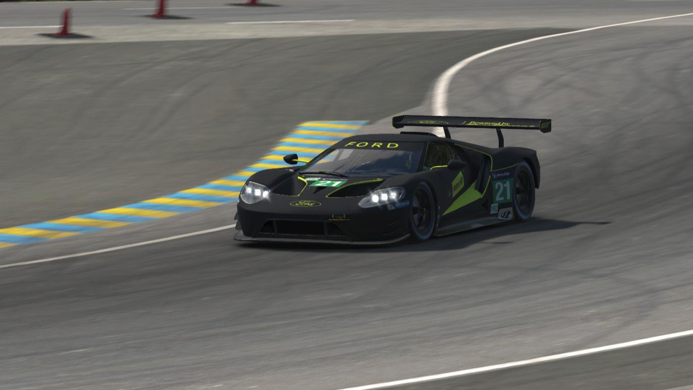 Ford GTE Matte Black Neon accent by Dominic Nöckel - Trading Paints