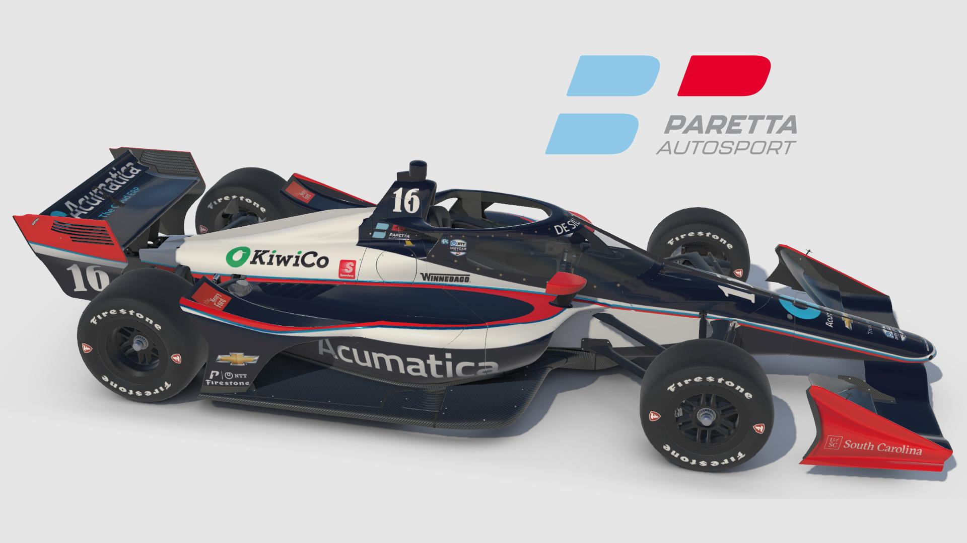 Paretta Autosport Indycar Dallara IR18 by Bill Krause - Trading Paints