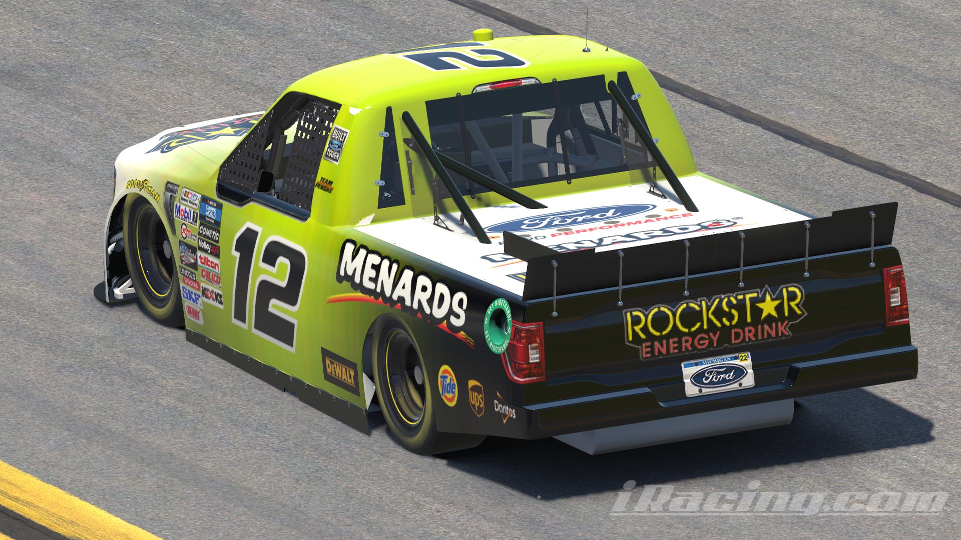 Rockstar/Menards F150 - Custom Number by Emmanuel Santiago - Trading Paints