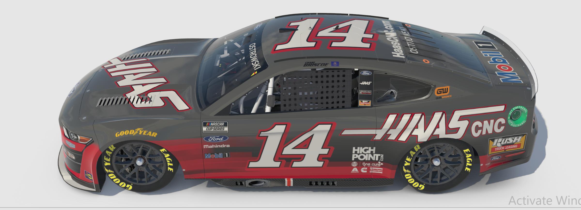 Chase Briscoe 2022 HAAS Throwback Ford Mustang by Nathaniel O ...