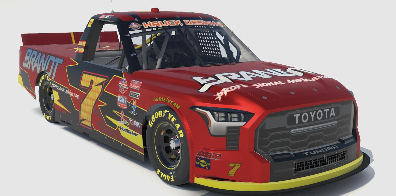 Brandt Toyota Tundra - Custom Numbers by Ed Hauck - Trading Paints