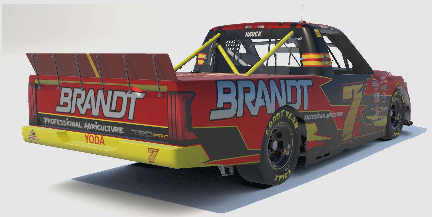 Brandt Toyota Tundra - Custom Numbers by Ed Hauck - Trading Paints