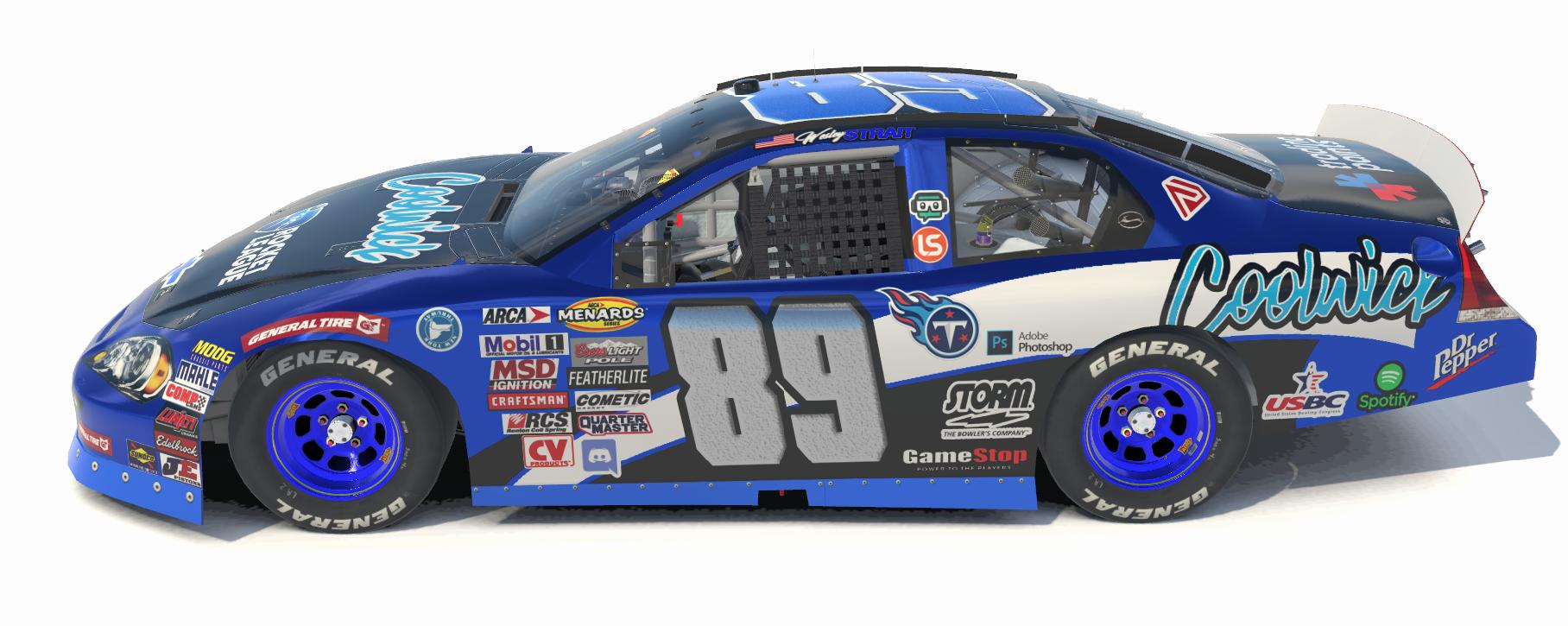 #89 Coolwick ARCA Menards by Wesley Strait - Trading Paints