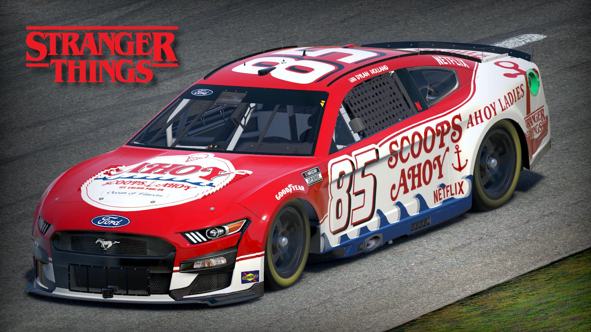 1985 Stranger Things Scoops Ahoy Mustang by Dylan Holland - Trading Paints