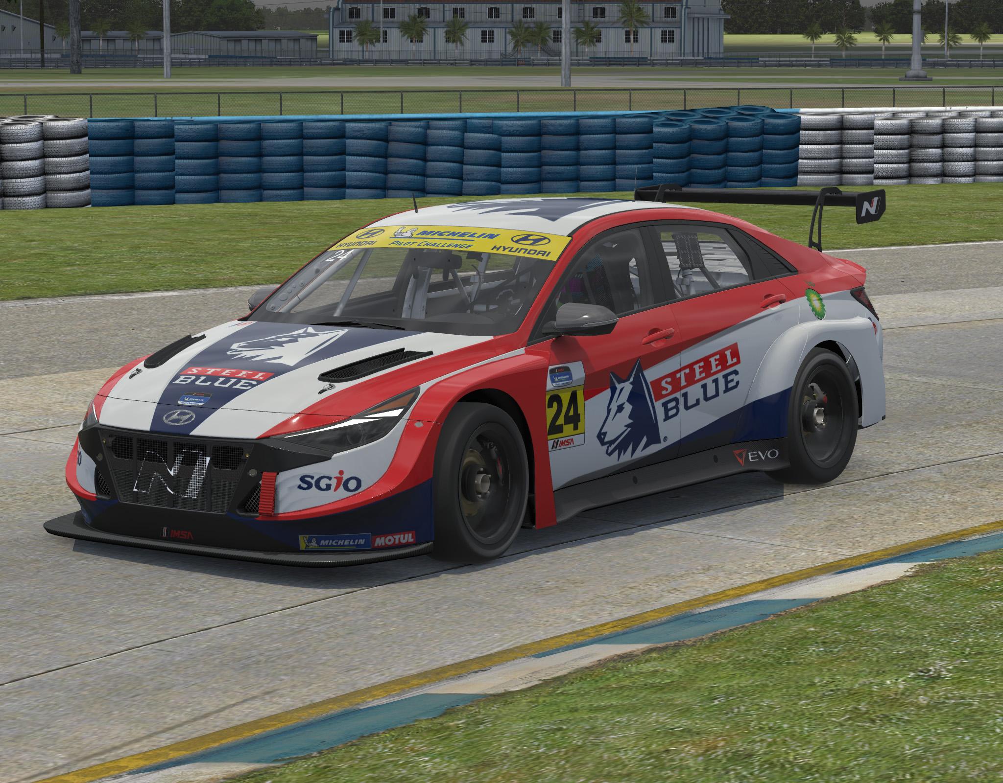 Steel Blue Touring car by Jarrod Hall - Trading Paints