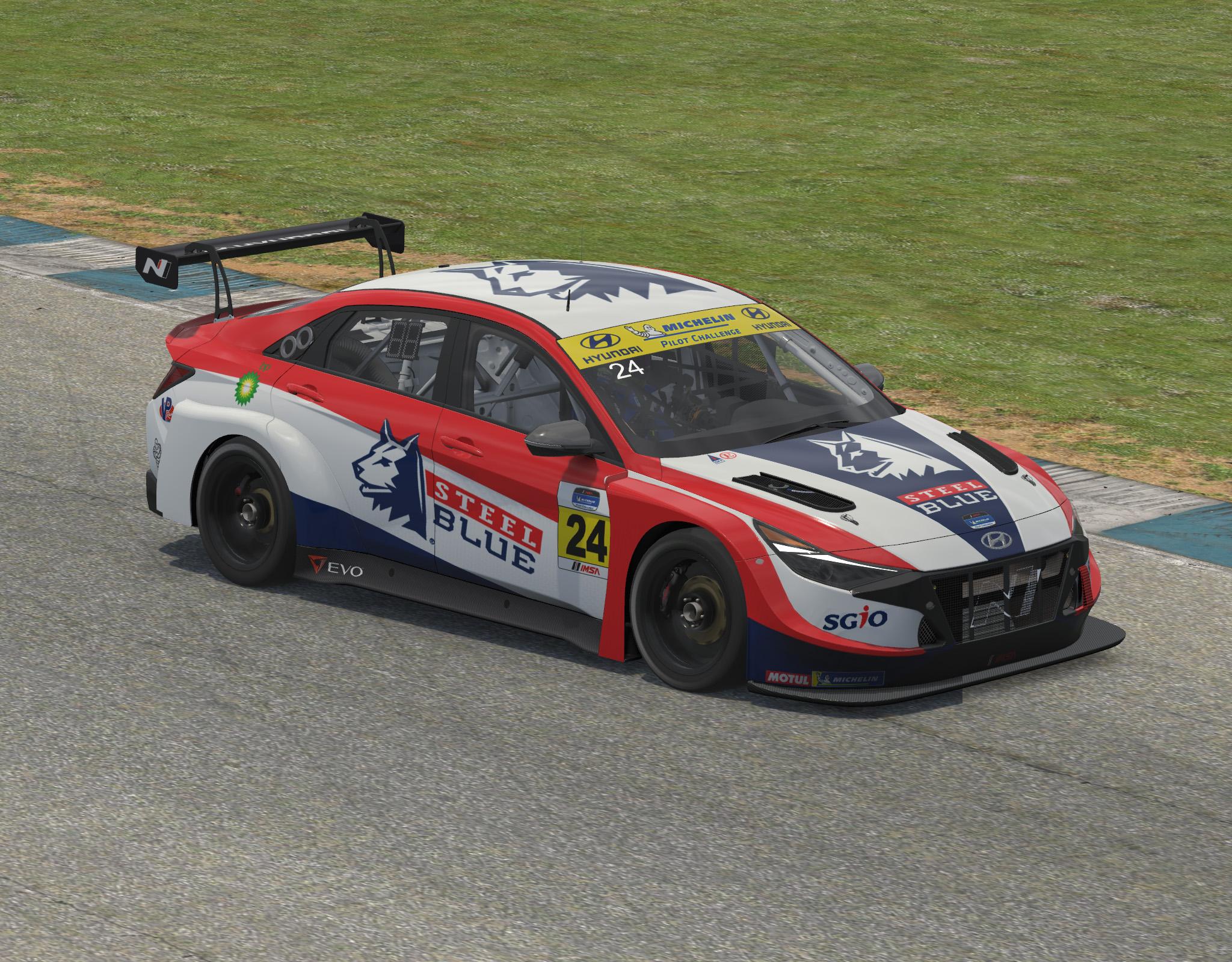 Steel Blue Touring car by Jarrod Hall - Trading Paints