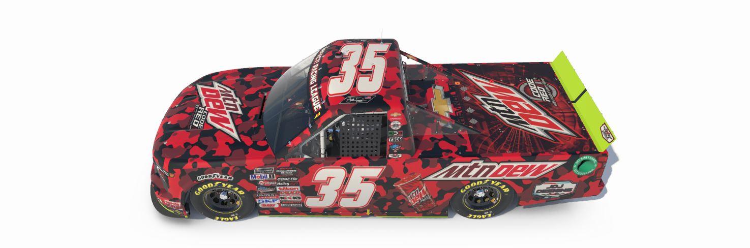Mtn Dew Code Red Camo #35 JDJ Motorsports Silverado by Domenic Previte ...