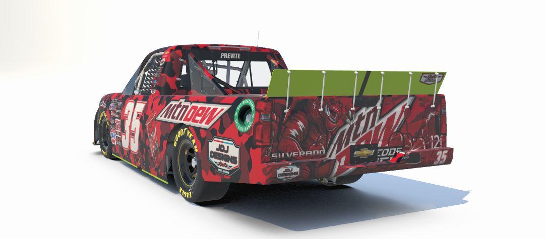 Mtn Dew Code Red Camo #35 JDJ Motorsports Silverado by Domenic Previte ...