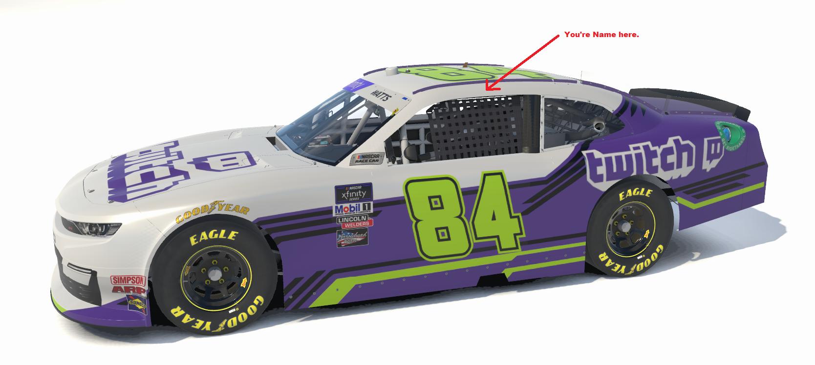 Customize your own Twitch Xfinity Camaro by Mike W. - Trading Paints