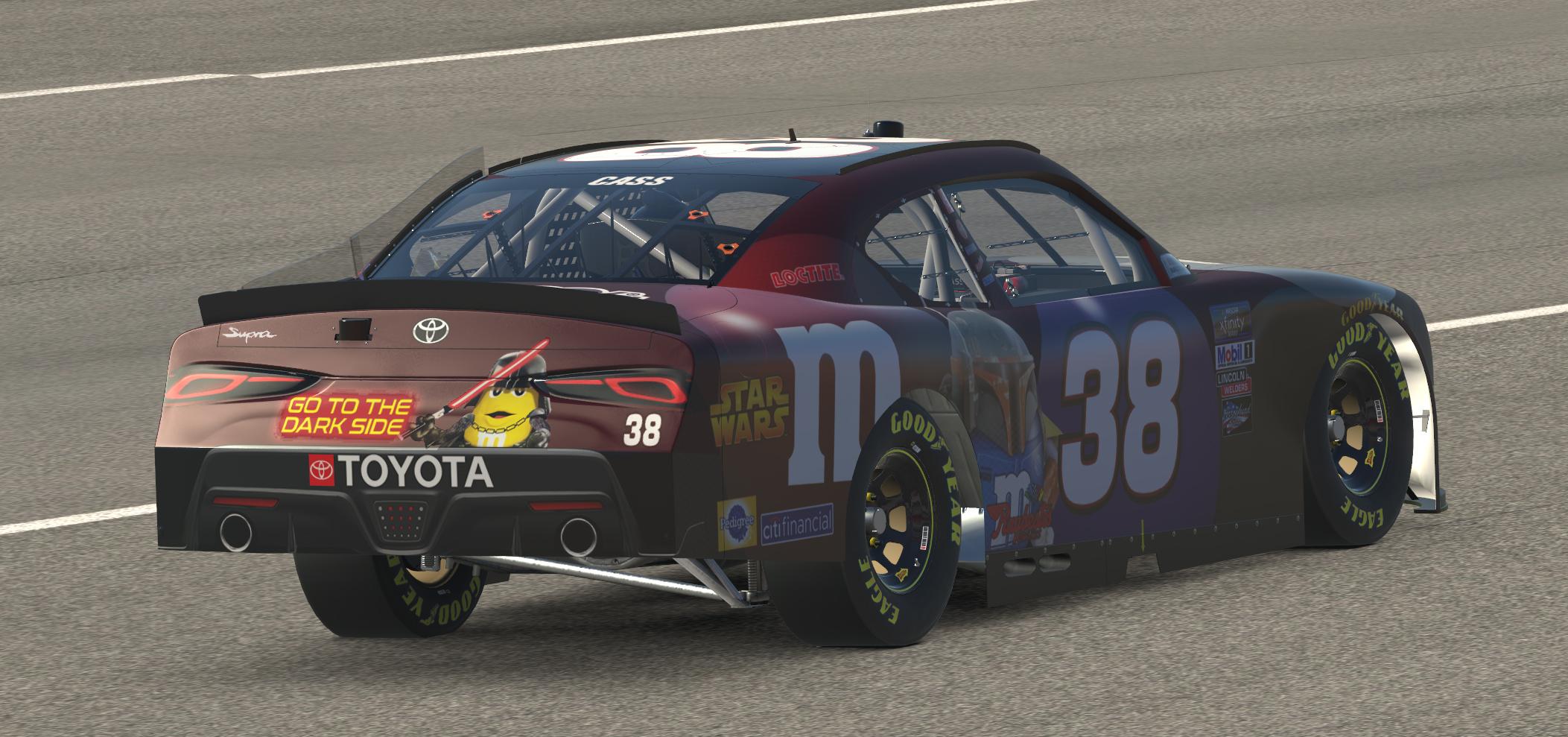 Star Wars Episode III Darkside M&Ms Xfinity Toyota Supra No Number by ...