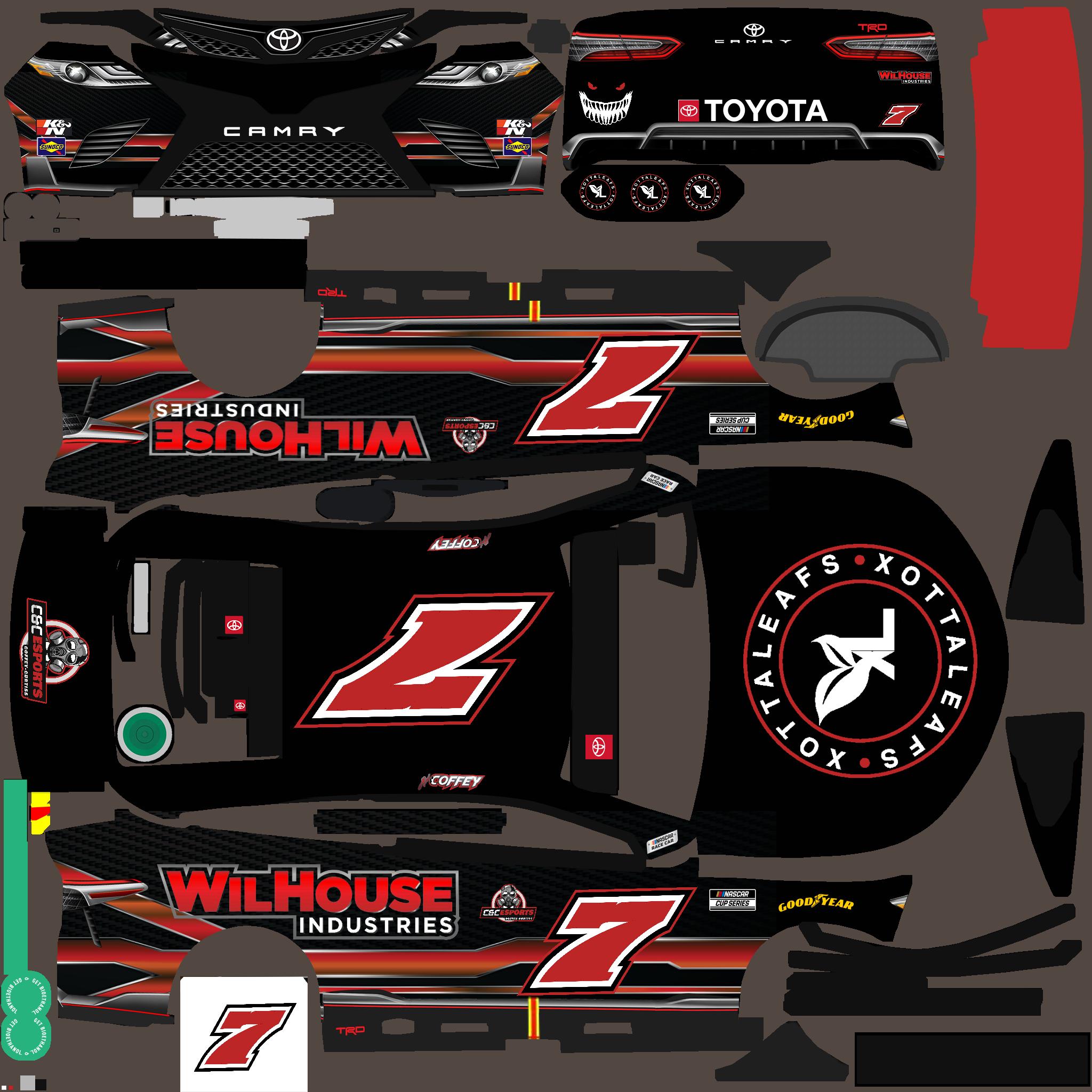 toyotacamry2022 blackredorng 7 coffey by Alex Coffey - Trading Paints